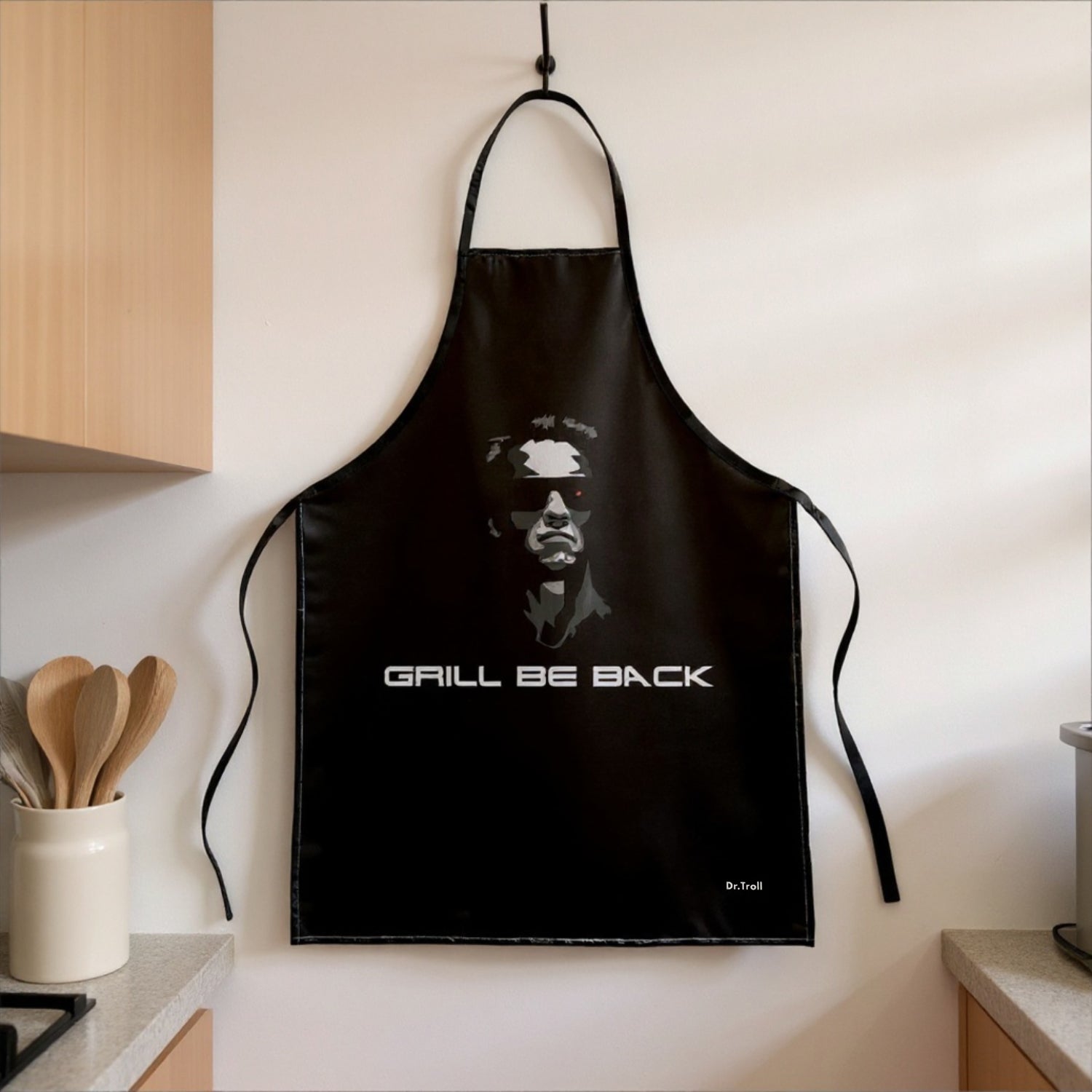 Delantal fan Art Grill be BACK, para fans de Terminator – RymanGifts